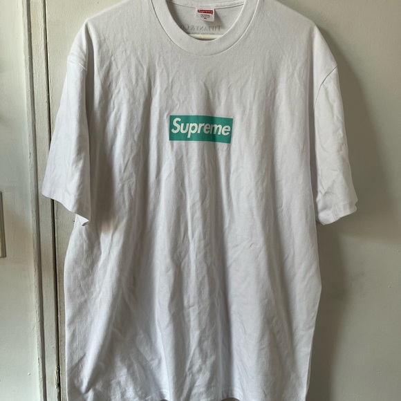 Tiffany & Co. | Shirts | Supreme Tiffany Box Logo Tee | Poshmark